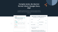 Compte rendu de réunion : 5 modèles gratuits & 9 conseils