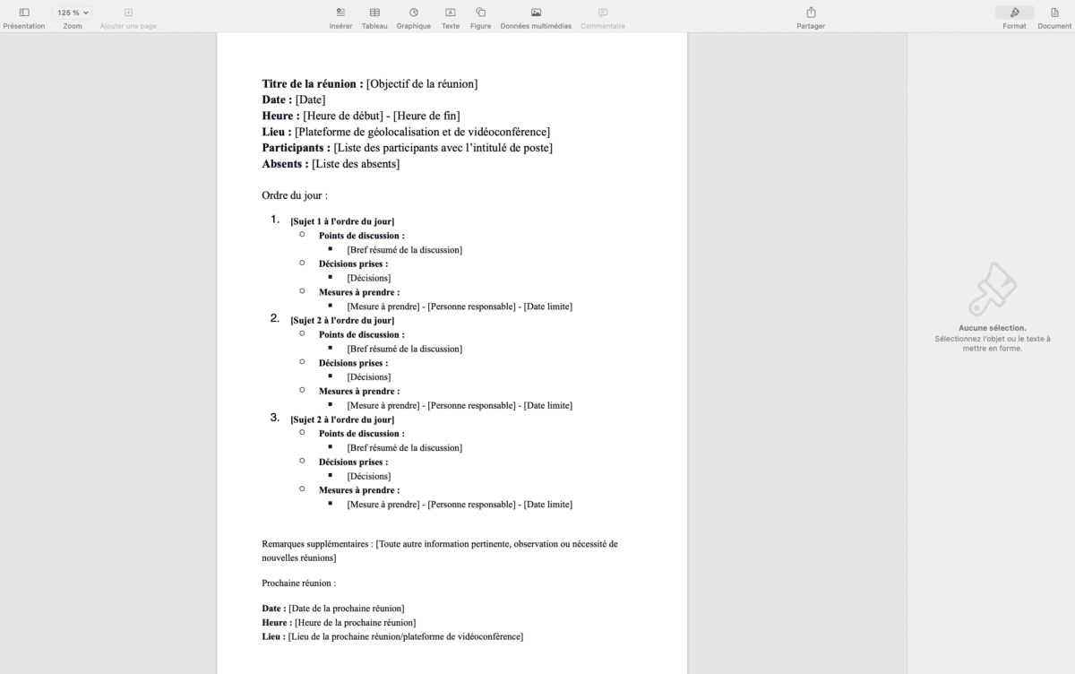 Compte rendu de réunion : 5 modèles gratuits & 9 conseils