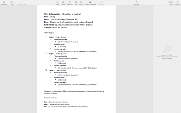 Compte rendu de réunion : 5 modèles gratuits & 9 conseils