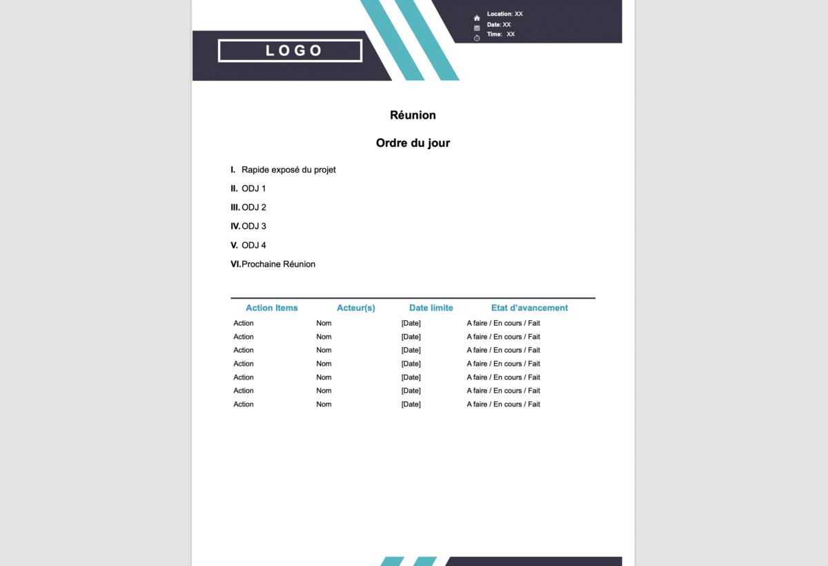 Compte rendu de réunion : 5 modèles gratuits & 9 conseils