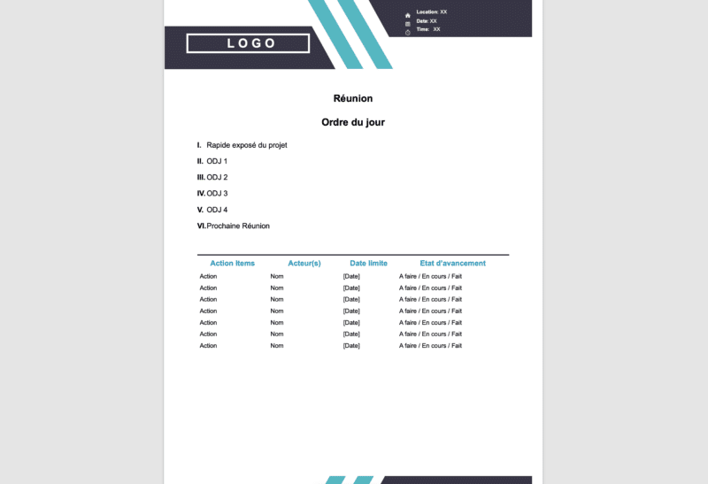 Compte rendu de réunion : 5 modèles gratuits & 9 conseils