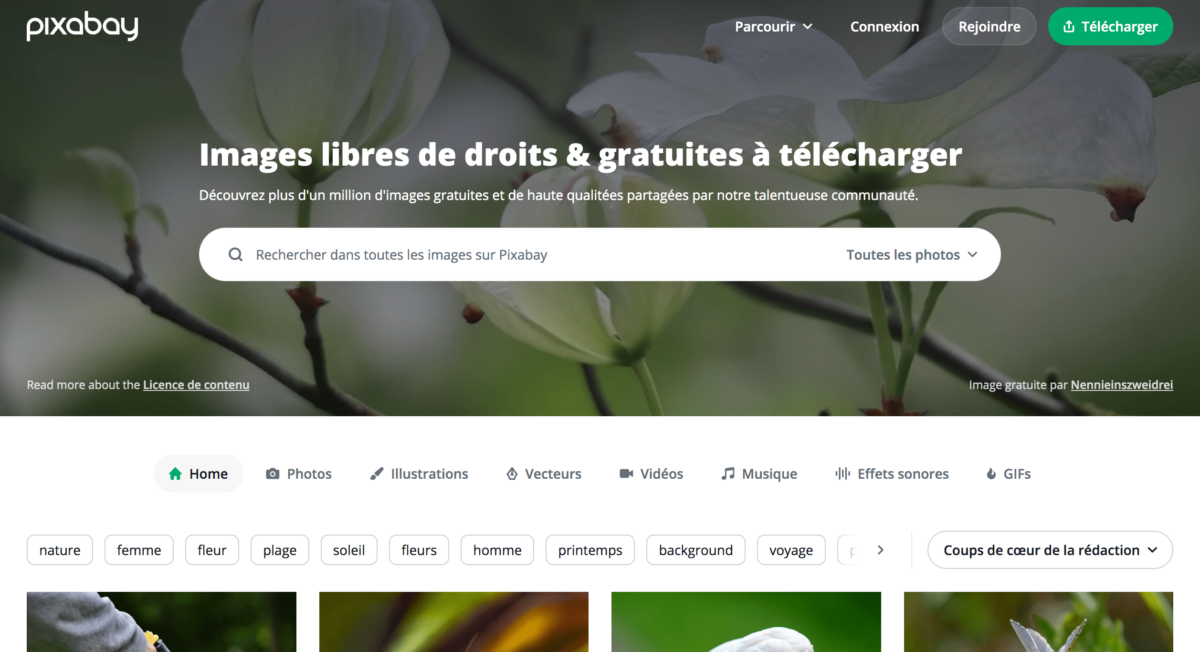 10 banques d'images pour télécharger des images libres de droits