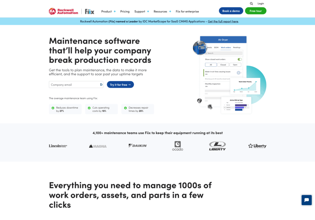 Les 8 meilleurs logiciels GMAO en 2026